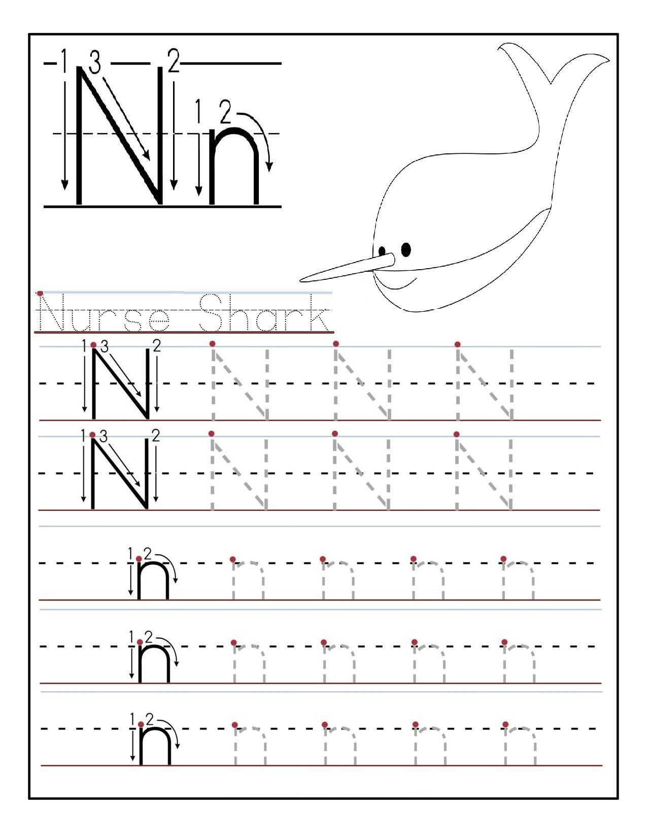 Alphabet Tracing Worksheets For Kindergarten Pdf Preschool Letter 