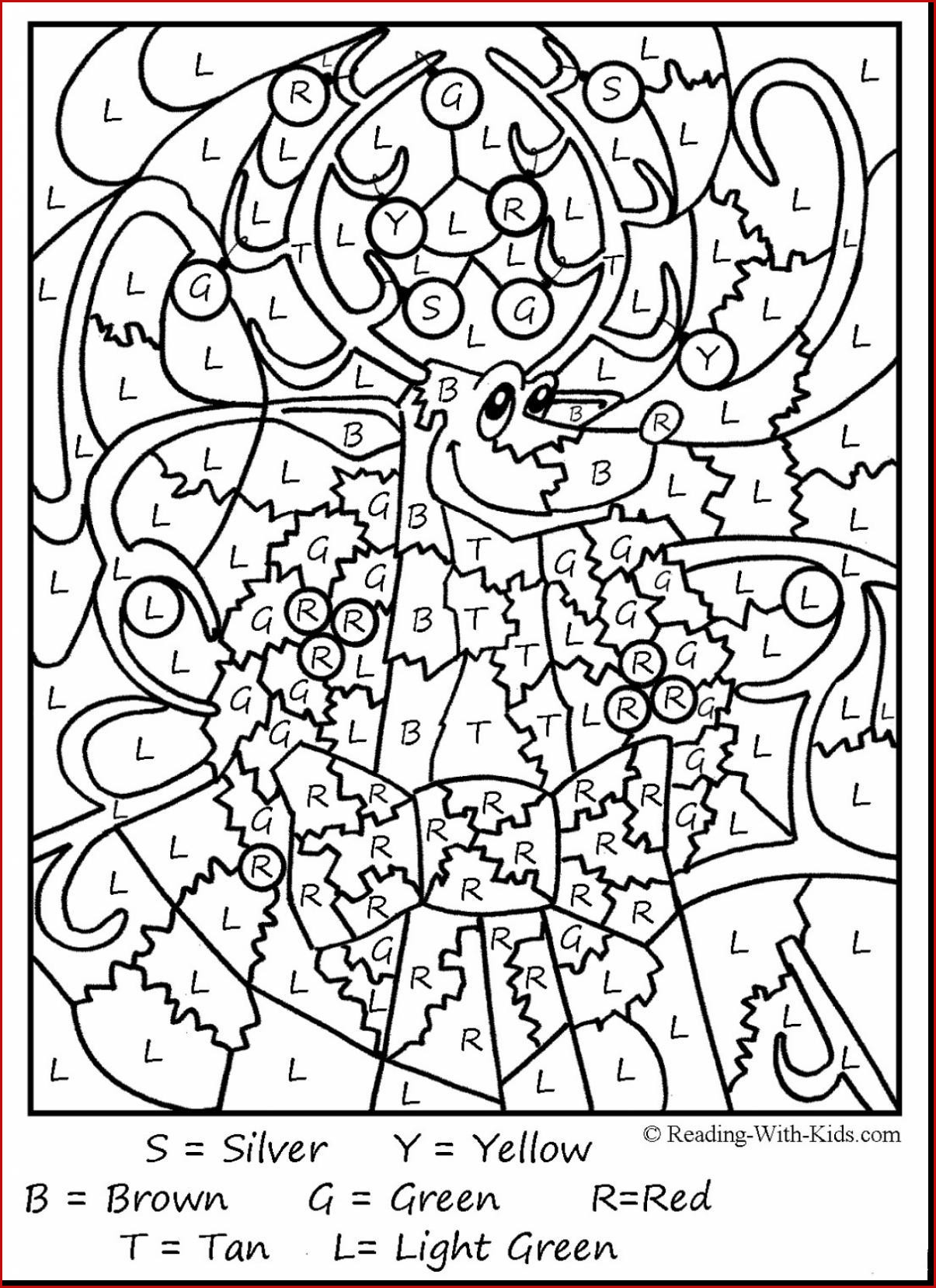 5th Grade Math Christmas Coloring Worksheets TracingLettersWorksheets